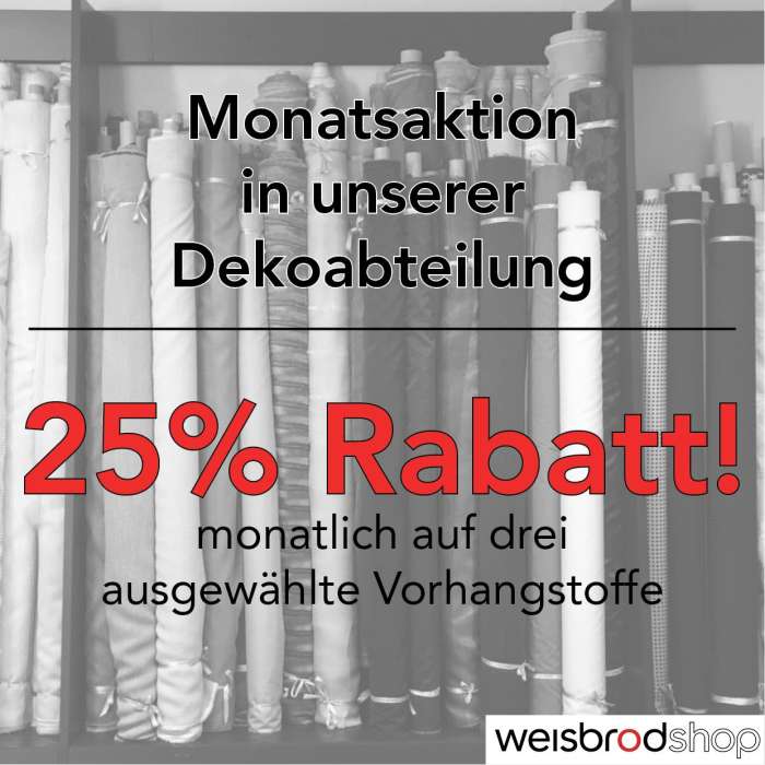 Monatsaktion in der Dekoabteilung - Weisbrod-Zürrer